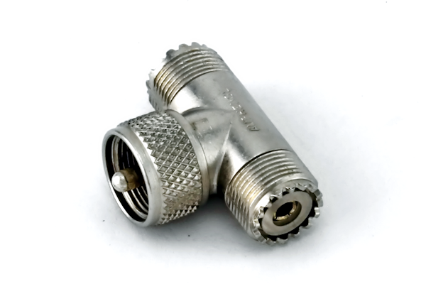 Bob's CB (AMP-T) - Amphenol UHF Female/Male/Female T-Adaptor, Connectors