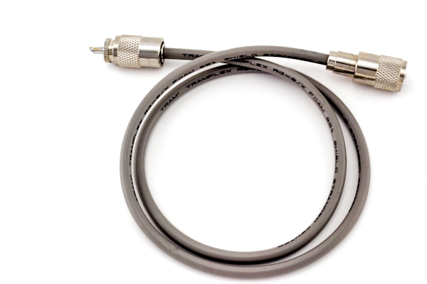 Bob's CB (TGT-8X1.5G-S) - RG-8X Coax, Gray, Amphenol PL-259 Connector(s ...