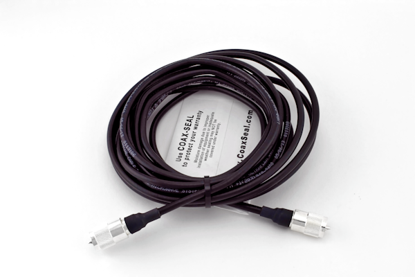 Bob's CB (TGT-LMR240-18) - LMR 240 Coax, Black, PL-259 Silver/Teflon ...