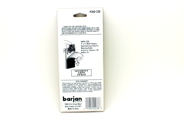 ~Barjan (360-238) - Kwik-Stik 2in x 5in Multi-Purpose Hook and Loop ...