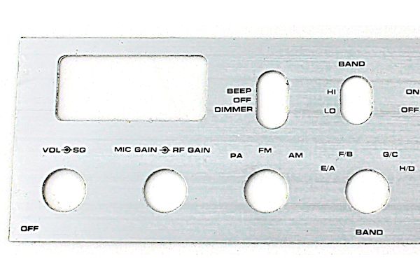 ~Bob's CB (RP-FP-44C) - Galaxy DX44V, Chrome, Radio Faceplates