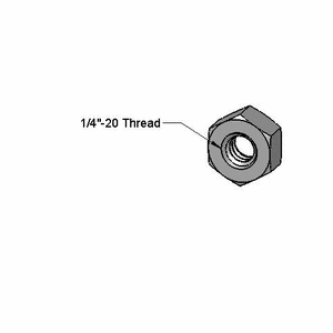 McMaster-Carr (91845A029) - Stainless Steel Hex Nut, 1/4in-20 Thread ...
