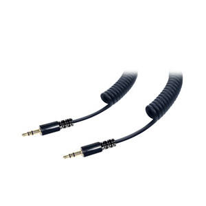 ToughTested (TT-CC-10AUX) - 10ft Heavy Duty Coiled Cable, 3.5mm Stereo ...