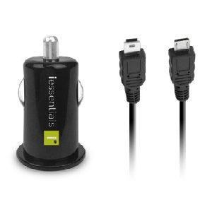 ~iEssentials (IE-PCP-2C) - Single Dual Port USB Car Charger with Both ...