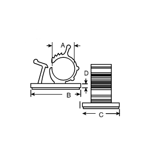 ~Eagle Plastic Devices (561-310400) - Adhesive Nylon Adjustable Cable ...