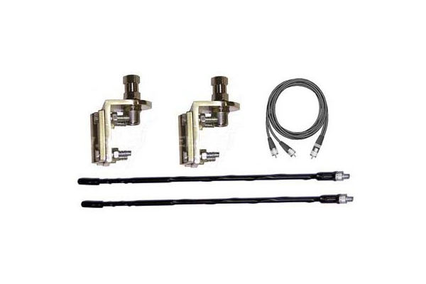 ProComm (HSD995-4B) - Dual BullDog Standard Fiberglass Antenna Co-Phase ...