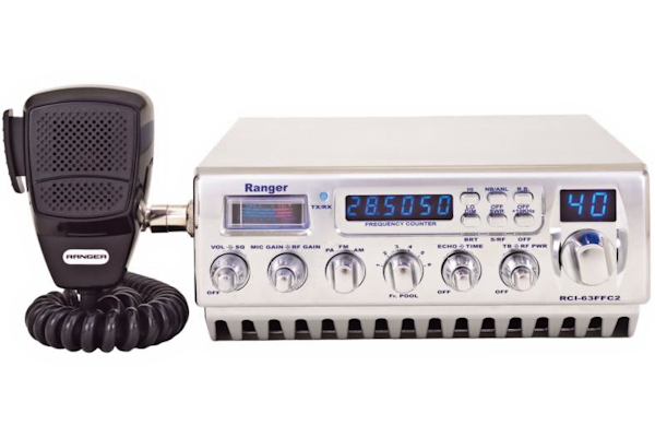 Ranger (RCI-63FFC2) - AM/FM/PA, Chrome, 10 Meter Amateur Mobile Radio