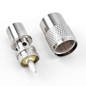 Amphenol (PL-259) - UHF Male Soldering Type, Straight, Each, Connectors