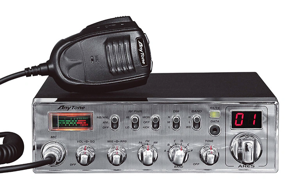 Anytone (ARES II) - All Mode, AM/FM/USB/LSB/PA/WX, Black, 10 Meter ...