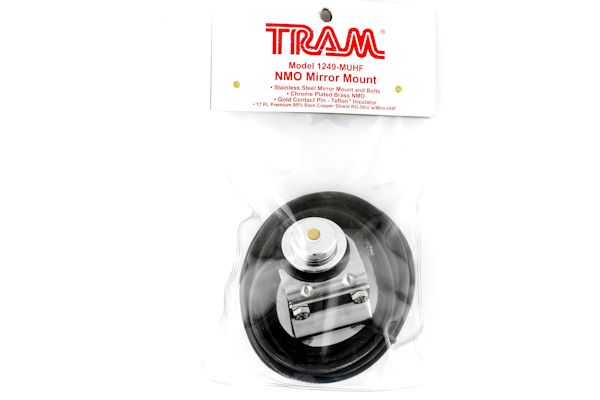 ~Tram (1249-MUHF) - NMO Stainless Steel Mirror Mount, 17ft RG-58 Coax ...